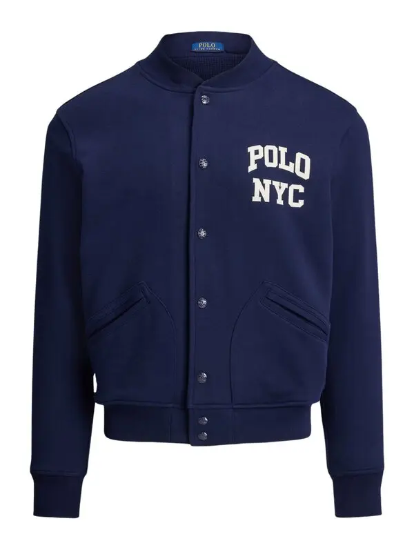 Ralph Lauren Classic Button-up Sweater - Navy