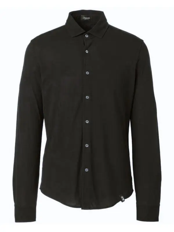 DRUMOHR Elegant Button-up Shirt For - Black