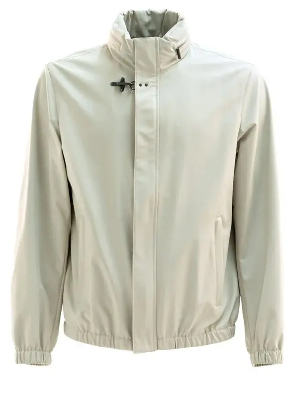 FAY Lightweight Stand-collar Jacket - Ivory