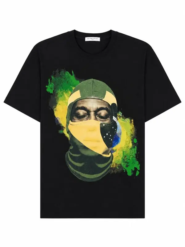 IH NOM UH NIT 100% Cotton Logo T-shirt Made In Italy - Black