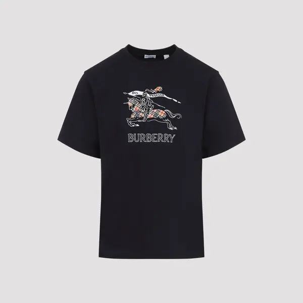 Burberry Cotton Crewneck T-shirt - Black