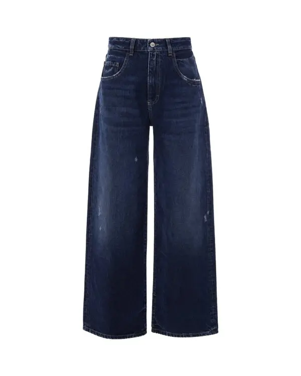 ICON DENIM LOS ANGELES High-rise Wide-leg Jeans - Afterdark
