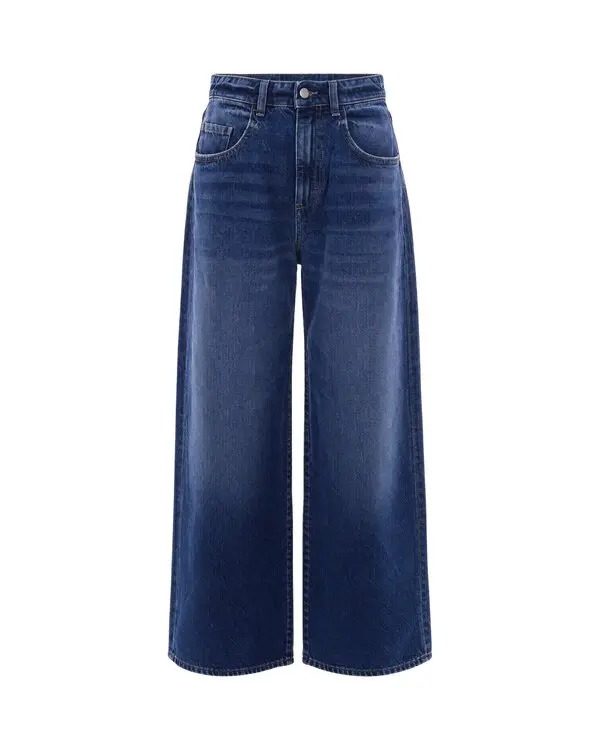 ICON DENIM LOS ANGELES High-rise Wide-leg Jeans - Eclipse