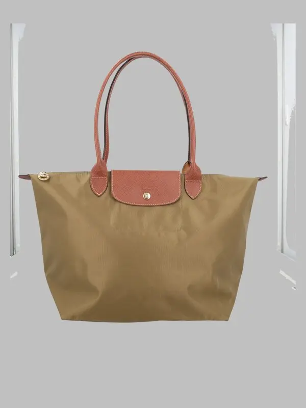 Longchamp Mini Shoulder Bag In 100% Polyamide - Green
