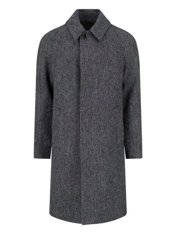 LARDINI Double Breasted Tailored Overcoat