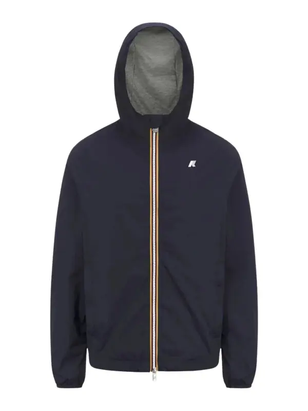 K-WAY Zip Closure Hooded Jacket With Cuffed Sleeves