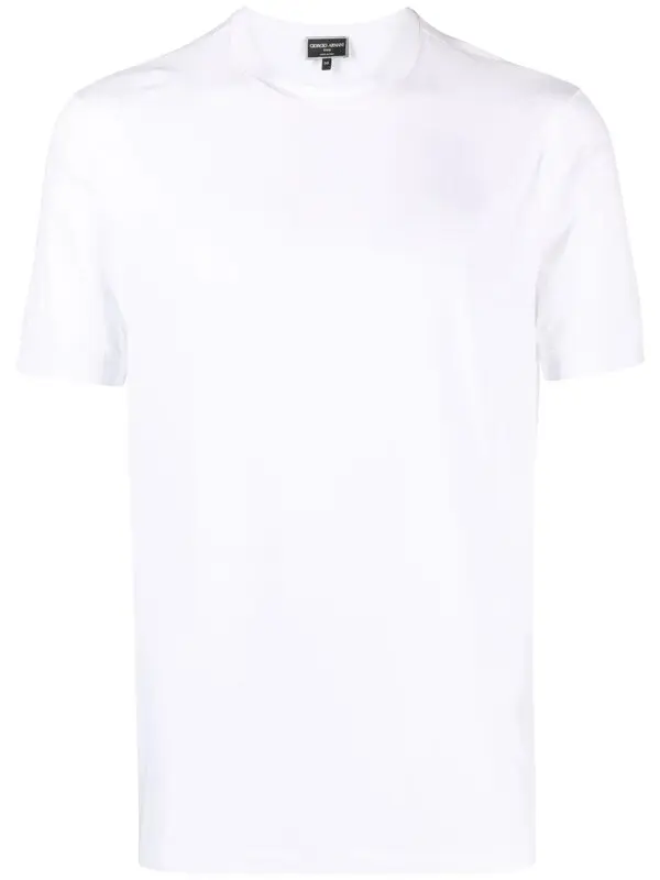 Giorgio Armani S Crewneck Logo T-shirt - White
