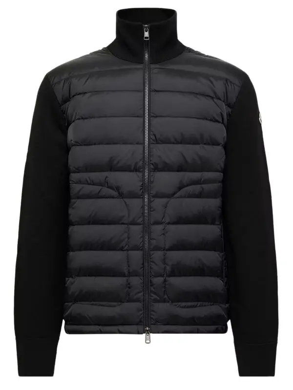 Moncler Down-filled Zip-up Sweatshirt - Nero