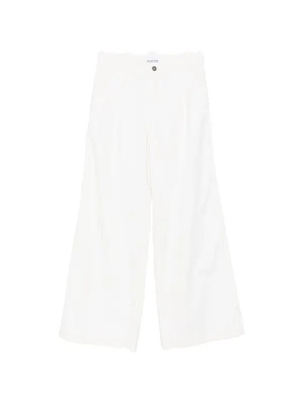 GOD SAVE DENIM Cotton Blend Mini Trousers - White
