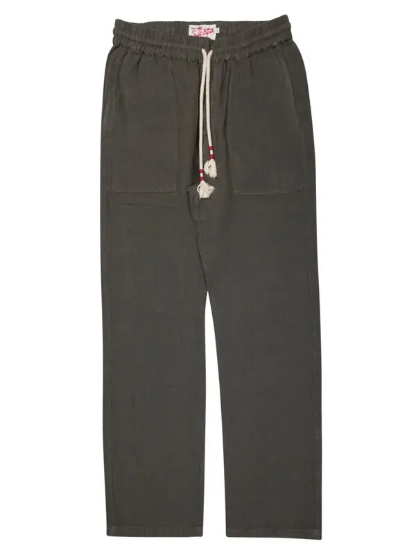 MC2 SAINT BARTH 100% Linen Trousers - Green