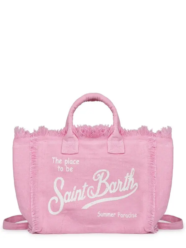 MC2 SAINT BARTH 100% Linen Handbag - Pink