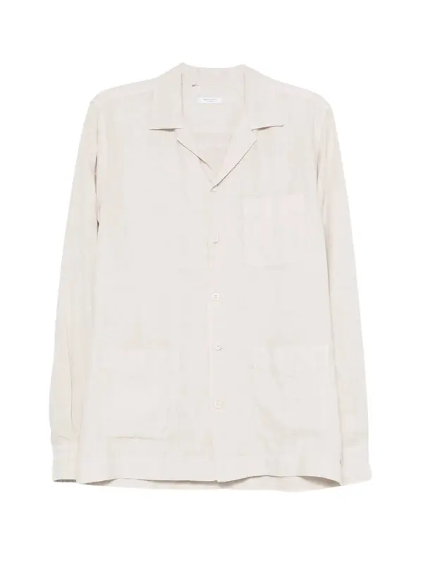Boglioli Classic Casual Button-up Shirt - Ivory
