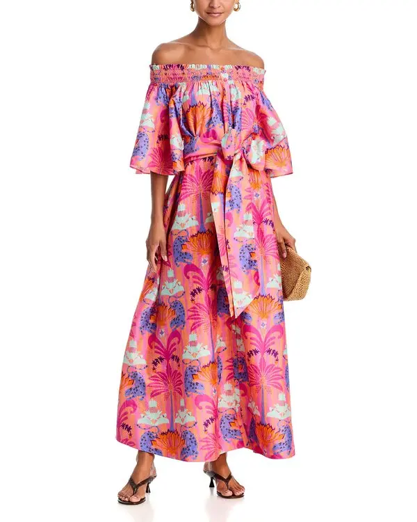 CONIGLIO PALM BEACH Flagler Silk Maxi Dress