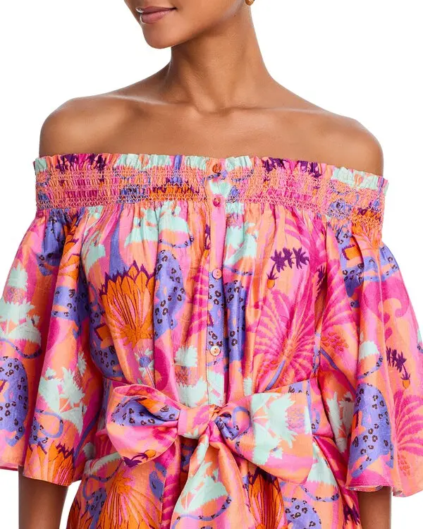 CONIGLIO PALM BEACH Flagler Silk Maxi Dress