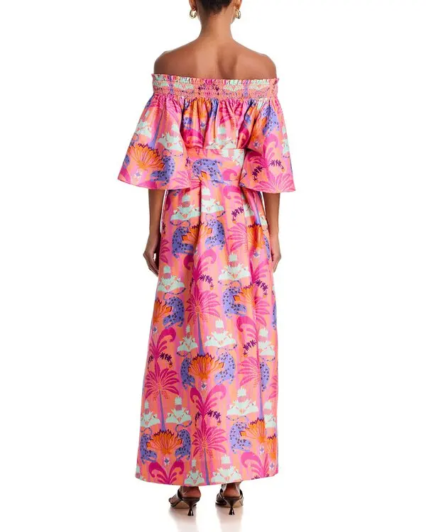 CONIGLIO PALM BEACH Flagler Silk Maxi Dress