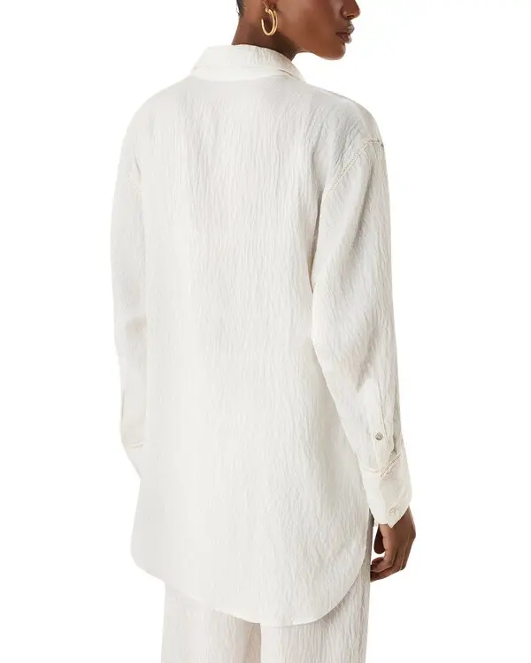VIX PAULA HERMANNY X Rosie Huntington-whiteley Bailey Long Sleeve Shirt - Off White
