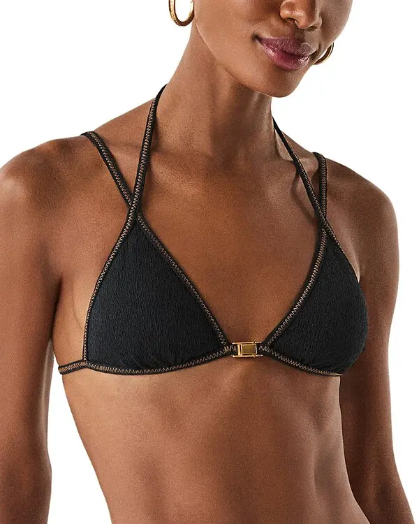 VIX PAULA HERMANNY X Rosie Huntington-whiteley Triangle Bikini Top - Black