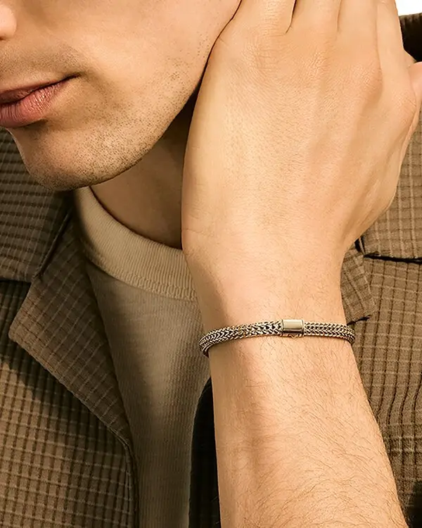 John Hardy 14k Yellow Woven Link Bracelet
