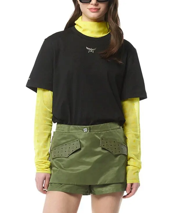 Mcm Essential Logo Print T-shirt In Organic Cotton