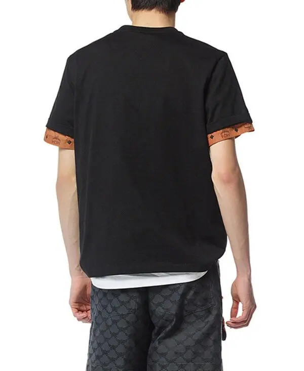 Mcm Essential Logo Print T-shirt In Organic Cotton
