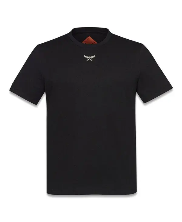 Mcm Essential Logo Print T-shirt In Organic Cotton