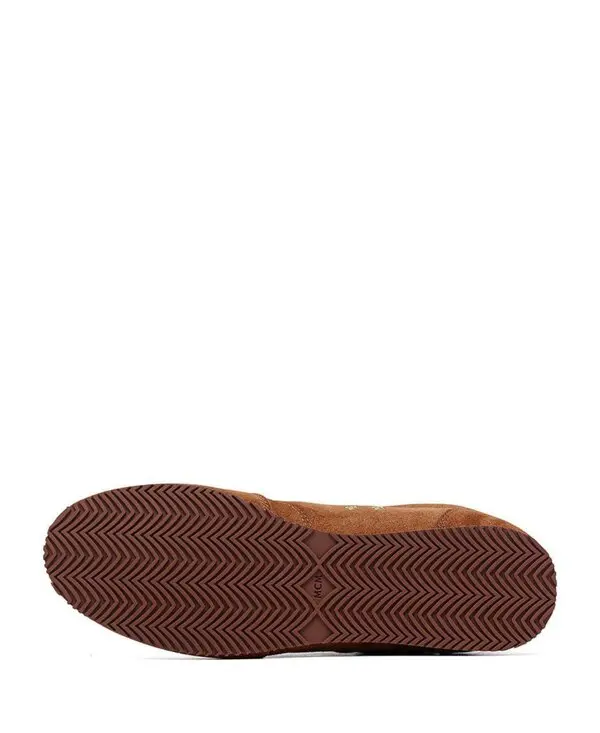 Mcm Federlite Lo Laurel Suede Leather Sneakers