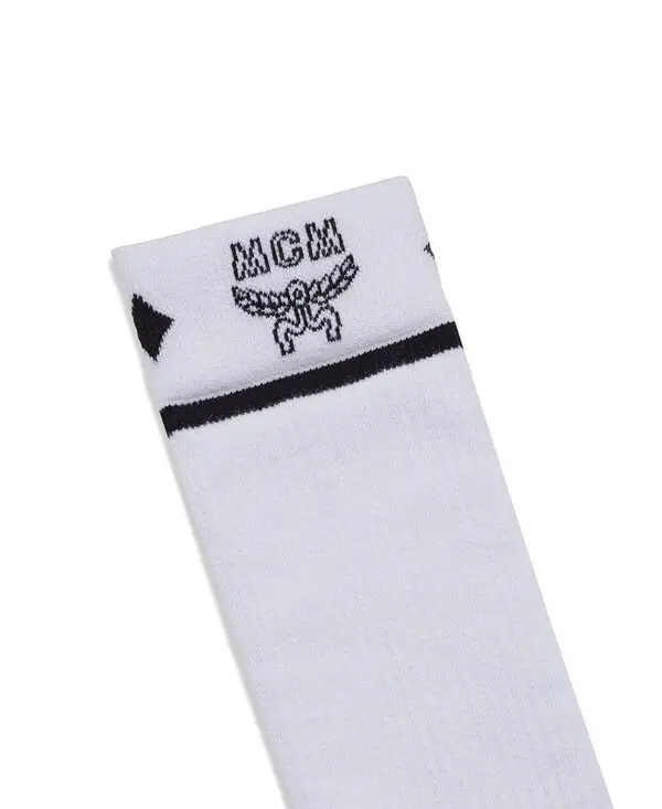 Mcm Logo Jacquard Socks