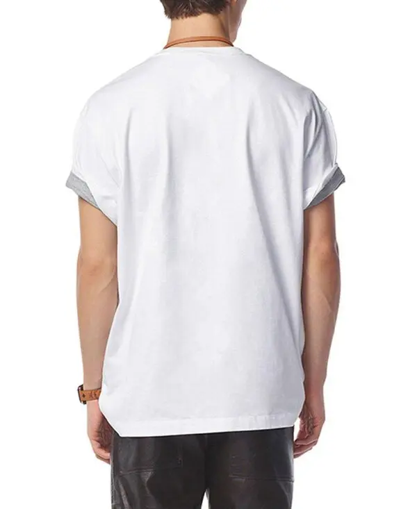 Mcm Monogram Patch Pocket T-shirt In Organic Cotton - White