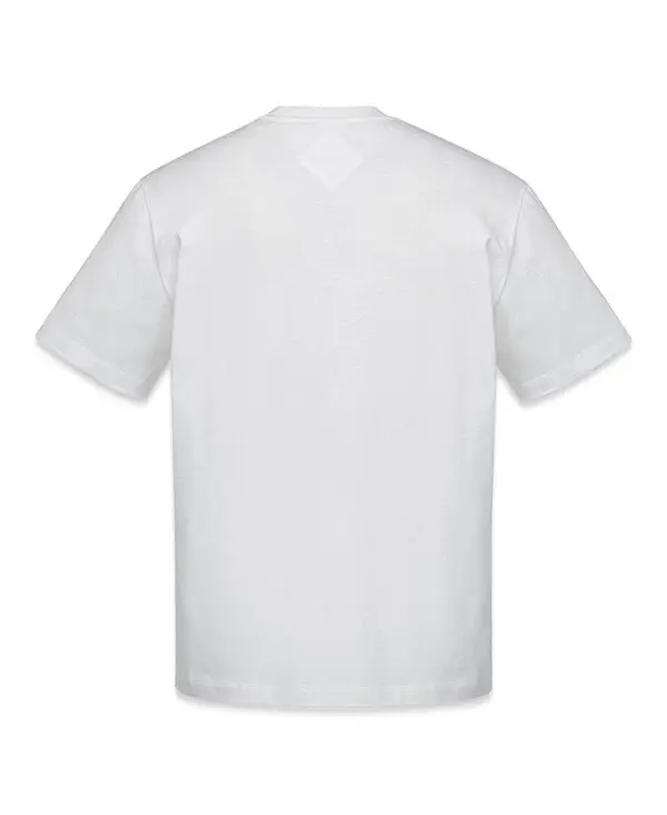 Mcm Monogram Patch Pocket T-shirt In Organic Cotton - White
