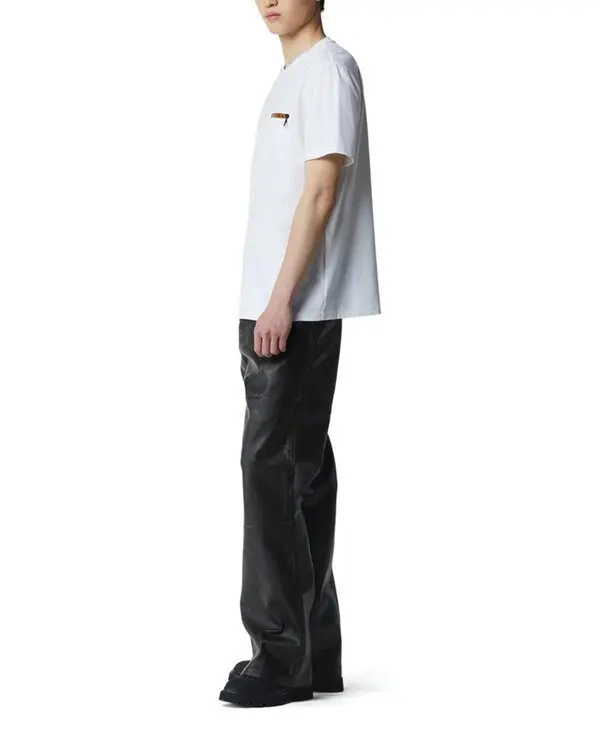 Mcm Silket Logo T-shirt With Zip Pocket