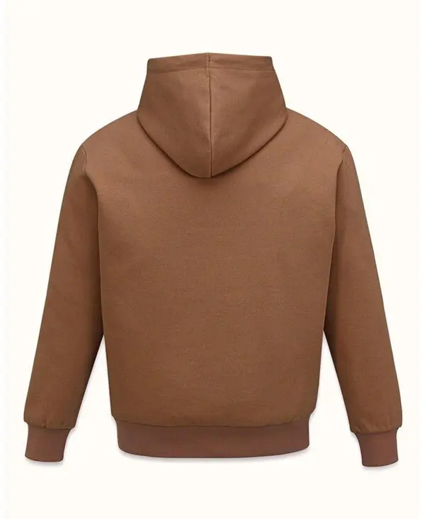 Mcm Essential Logo Patch Ponte Hoodie - Cognac