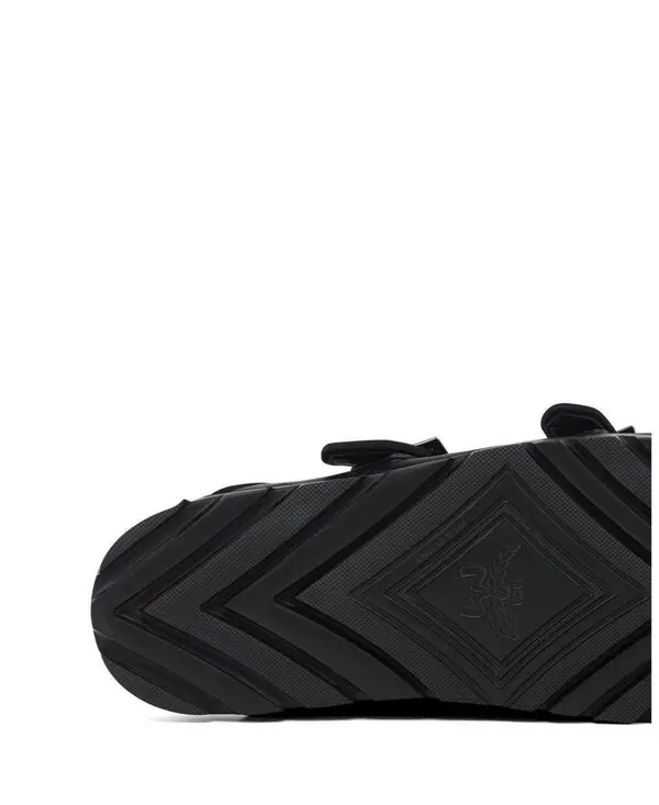 Mcm Embossed Monogram Leather Sandals
