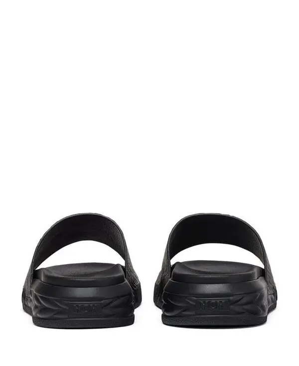 Mcm Visetos Slide Sandals
