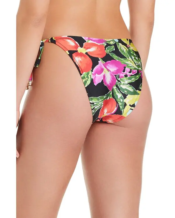 Red Carter Tie Side Bikini Bottom