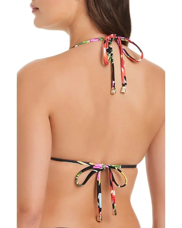Red Carter Classic Triangle Bikini Top