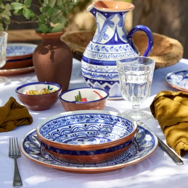 COSTA NOVA Alentejo Terracotta Hand-painted Pitcher