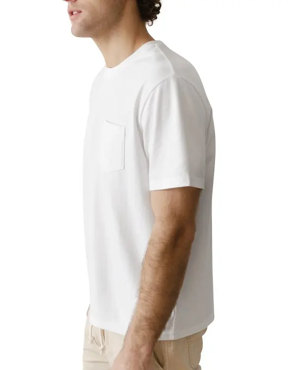 Marine Layer Luxe 250 Relaxed Pocket Tee - White