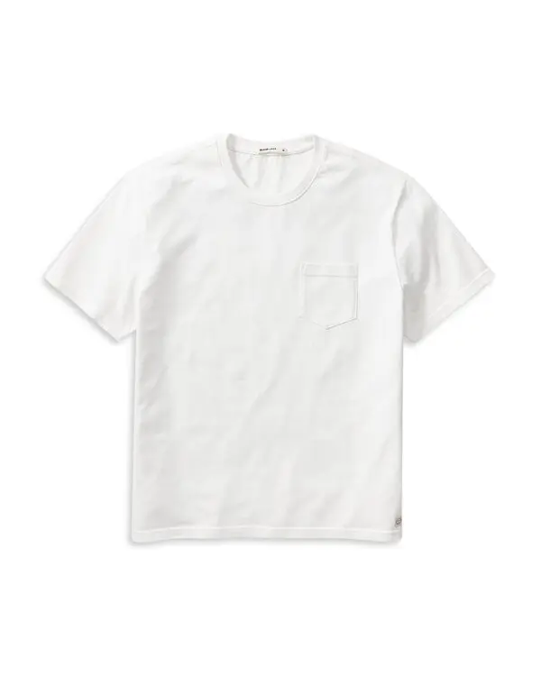 Marine Layer Luxe 250 Relaxed Pocket Tee - White