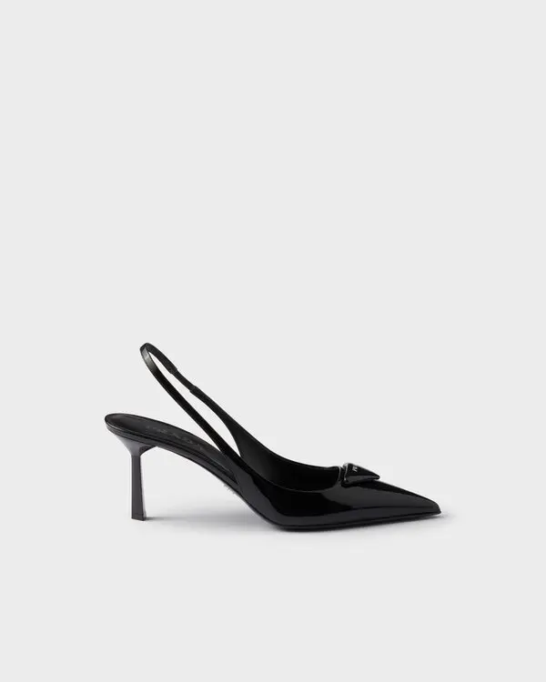Prada Patent Leather Slingback Pumps