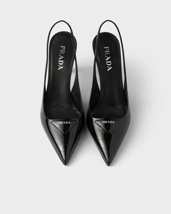Prada Patent Leather Slingback Pumps