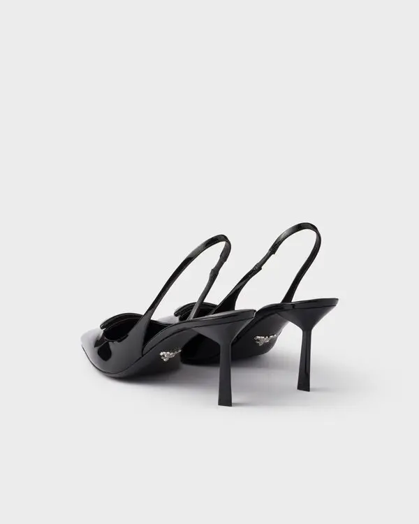 Prada Patent Leather Slingback Pumps