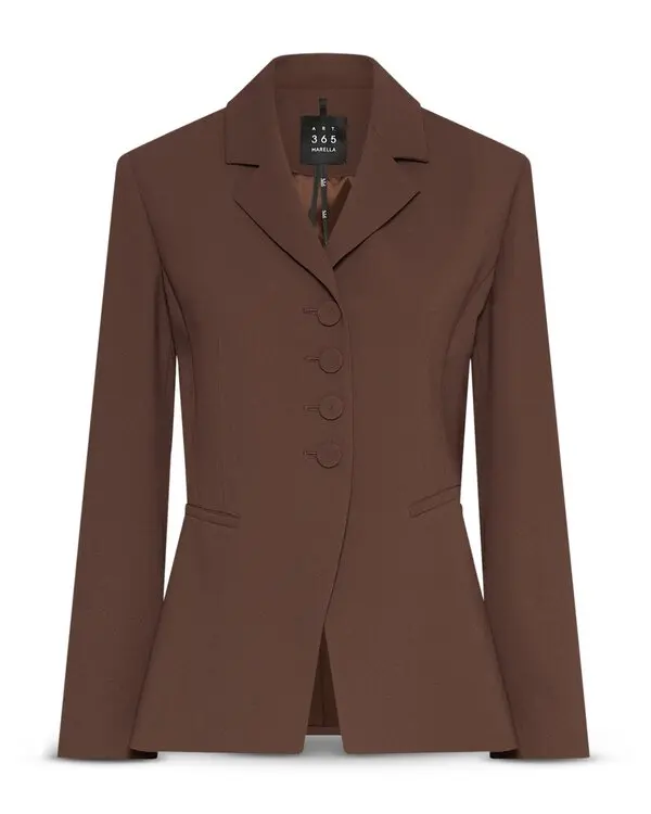 Marella Notched Collar Contoured Blazer