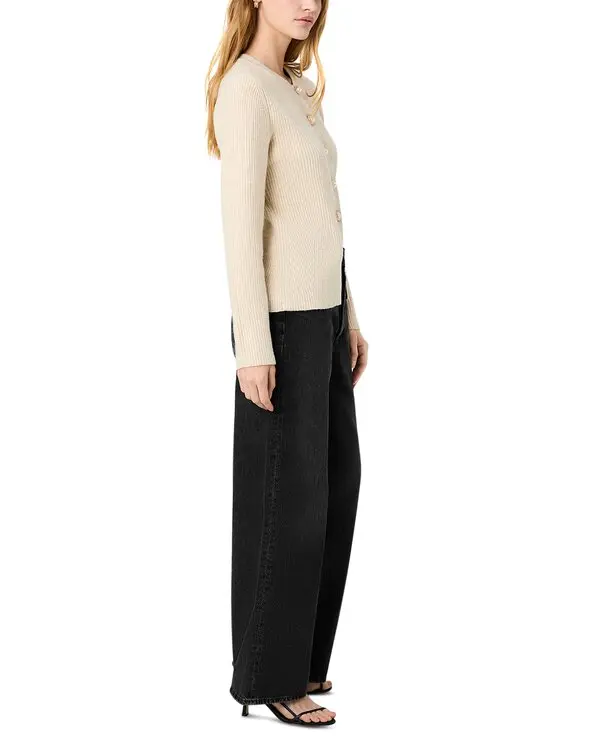 French Connection Marley Knit Button Front Cardigan Sweater