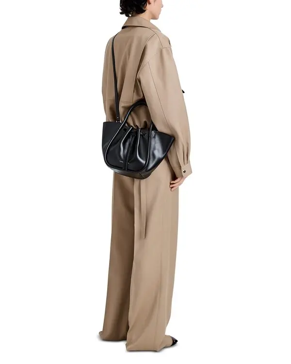 Proenza Schouler Ruched Leather Tote Bag - Black