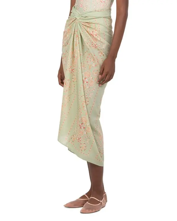 Agua Bendita Lavanda Playa Swim Cover-up Skirt - Multicolor