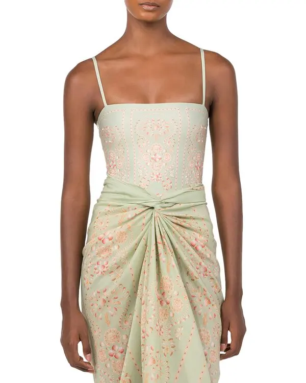 Agua Bendita Lavanda Playa Swim Cover-up Skirt - Multicolor
