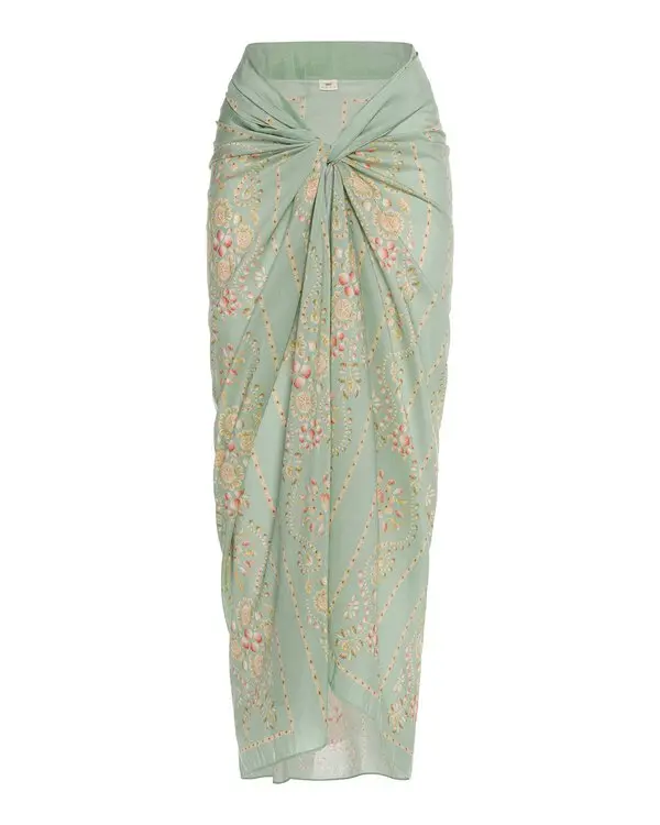 Agua Bendita Lavanda Playa Swim Cover-up Skirt - Multicolor