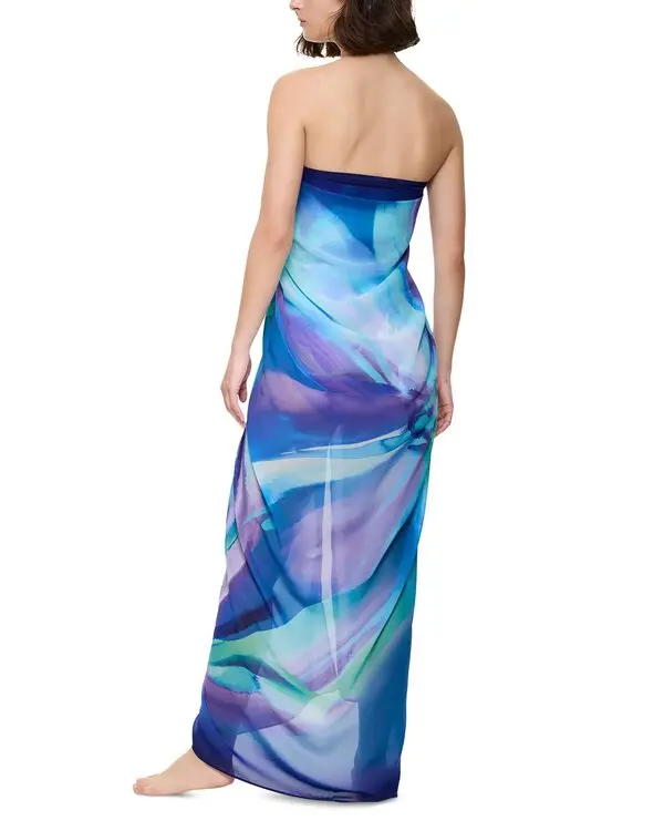 GOTTEX Floral Rhythm Pareo Swim Cover Up - Blue Multi