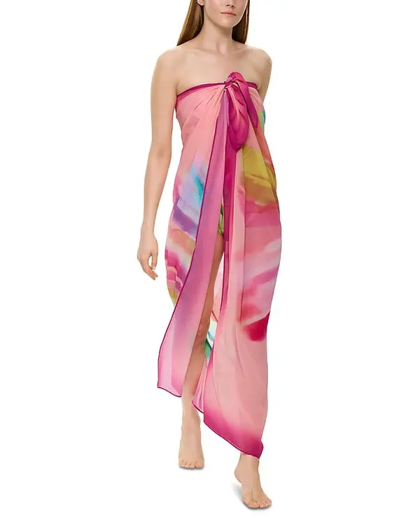 GOTTEX Floral Rhythm Pareo Swim Cover Up - Pink Multi