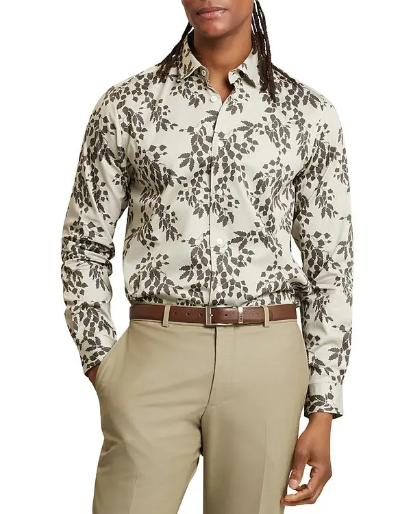 Ted Baker London Dornan Regular Fit Shadow Leaf Print Shirt